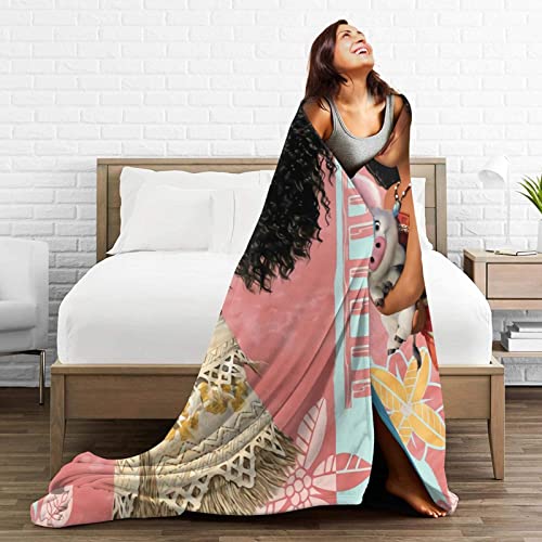 Moana Blanket Super Soft Flannel Lightweight Plush Cozy Sofa Throws Blankets 50"x40"