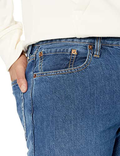 GAP Mens Straight Fit Jeans, Medium Indigo, 32W x 32L US
