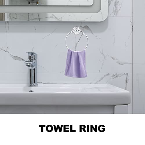 DIKACA Mounted Storage Mount Hangers Contemporary Wall-Mounted Toilet Stainless Hand Rack Holder Practical Accessories Stand Towels Hardware Farmhouse Decorative Organizer Ring