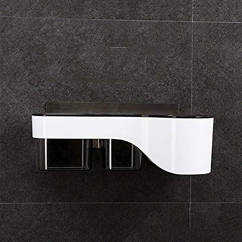 BKDFD Shower Shelf, Gray Bathroom Plastic no Drilling Wall Hanging Organizer Storage Shelves with Strong Suction Cup (Color : Blue)