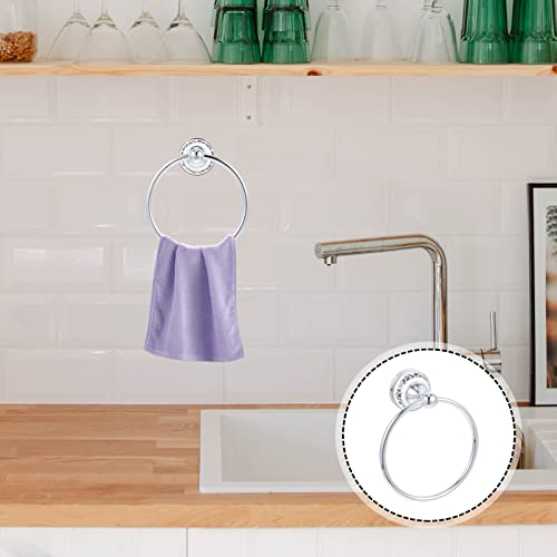 DIKACA Mounted Storage Mount Hangers Contemporary Wall-Mounted Toilet Stainless Hand Rack Holder Practical Accessories Stand Towels Hardware Farmhouse Decorative Organizer Ring