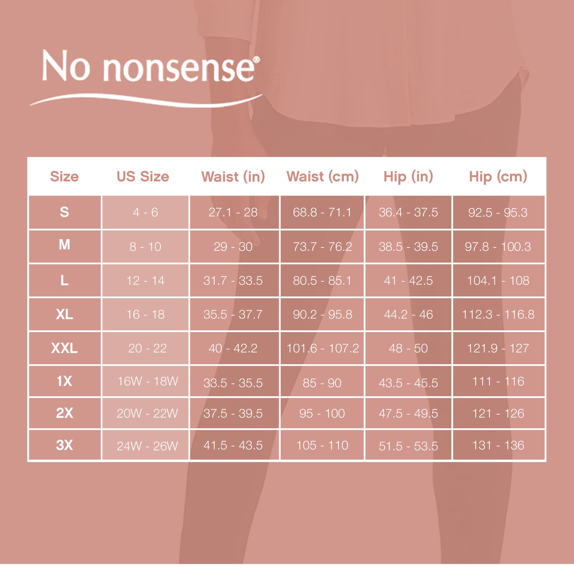 No nonsense Plus Classic Denim Leggings-Jeggings for Women with Real Back Pockets, High Waisted Stretch Jeans, Medium Wash, 1X