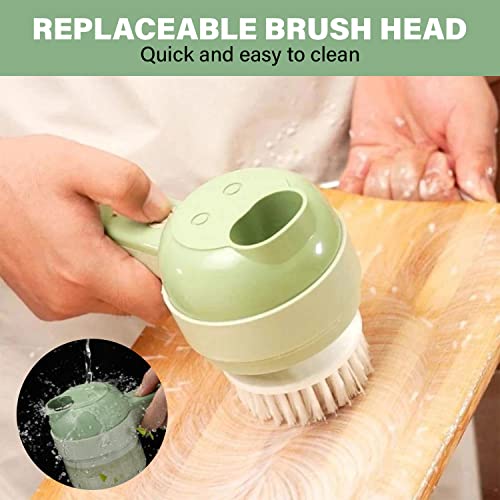 Arigold 1SPEEDS Handheld Vegetable Chopper: Cordless Mini Chopper, Food Dicer, and Onion Cutter - Versatile Vegetable Slicer Dicer. Comes with Egg and Cream Beater (Green)
