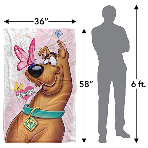 Scooby Doo Butterfly Silky Touch Super Soft Throw Blanket 36" x 58",Butterfly