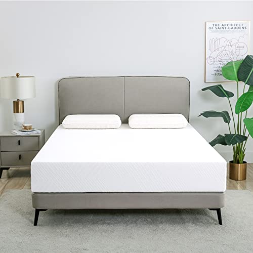 MUUEGM Twin Mattress 8 Inch,Cooling Gel Green Tea AeroFusion Memory Foam Mattress,Twin Size Mattress in a Box,Medium Firm Mattress,Pressure Relieving,CertiPUR-US Certified