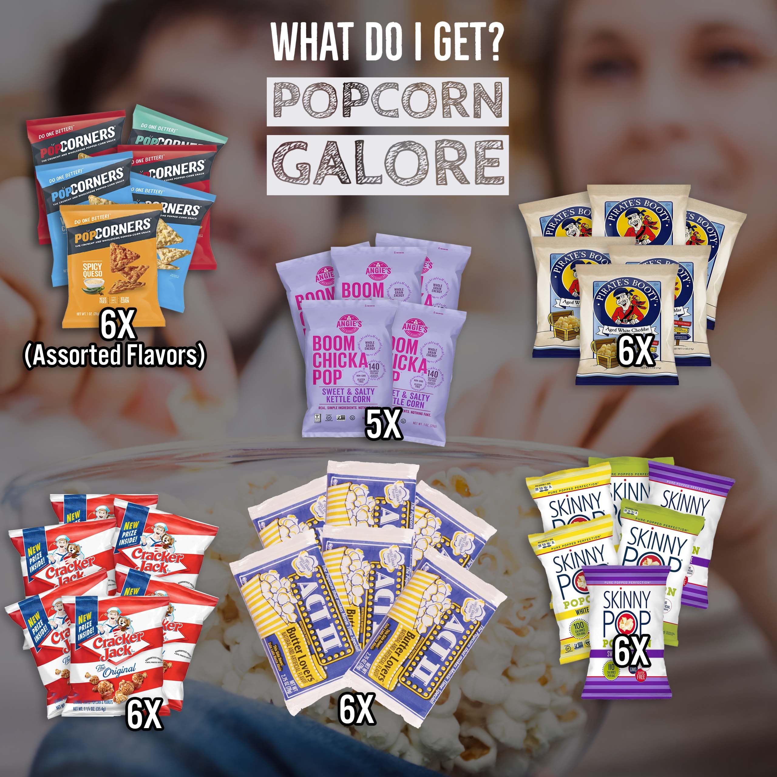 Popcorn Variety Pack and Popcorn Snack Pack (35 Count)