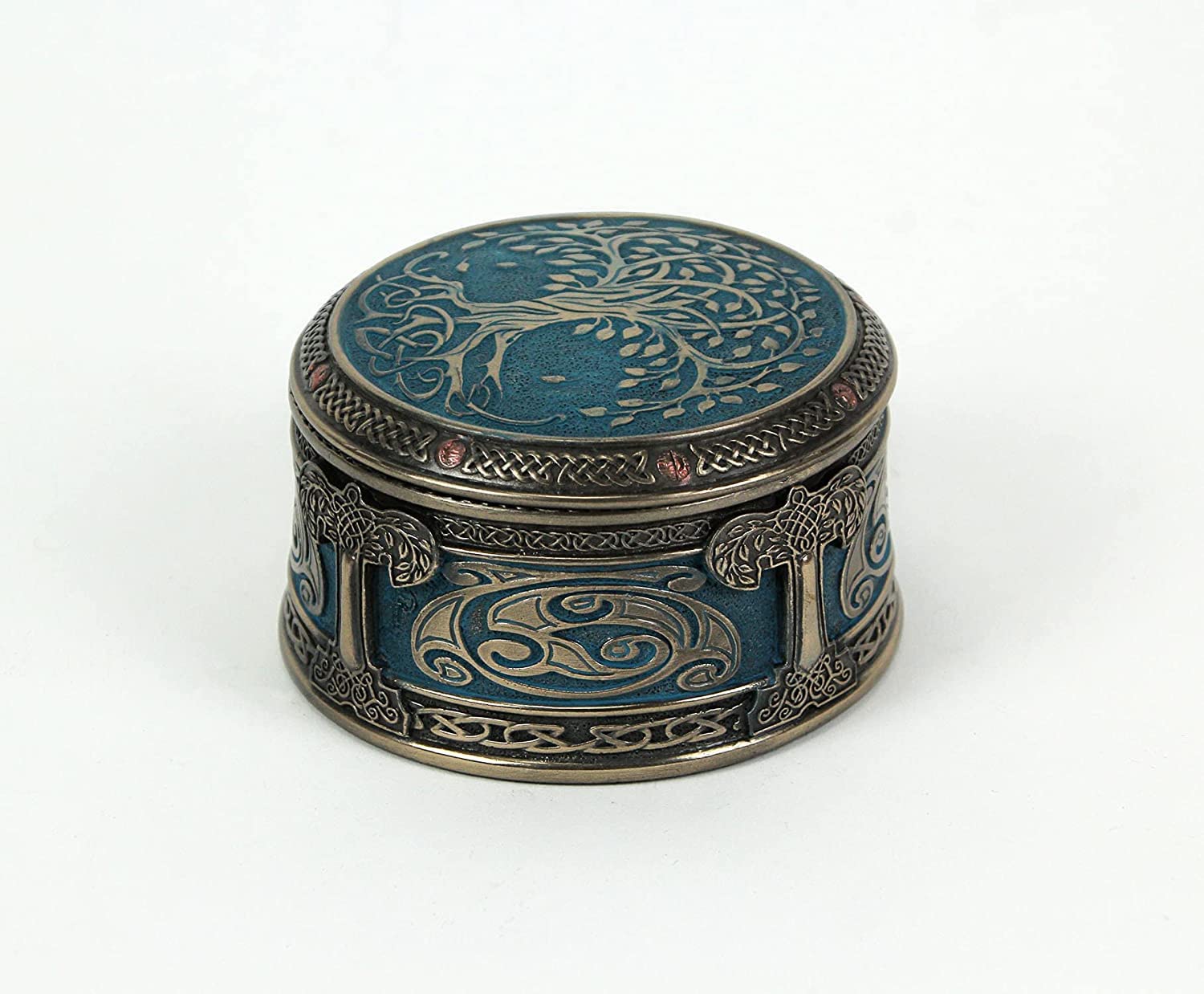 Spiritual Tree of Life Trinket Box with Bronze Finishing