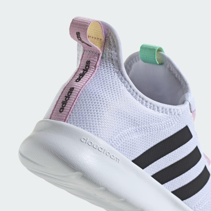 adidas Women's Cloudfoam Pure 2.0 Sneaker, White/Black/Pulse Mint, 6.5