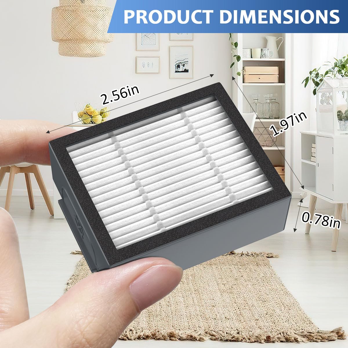 Eagleggo Replacement 4639161 High-Efficiency Filter for iRobot Roomba e, i, and j Series Robot Vacuums Filter