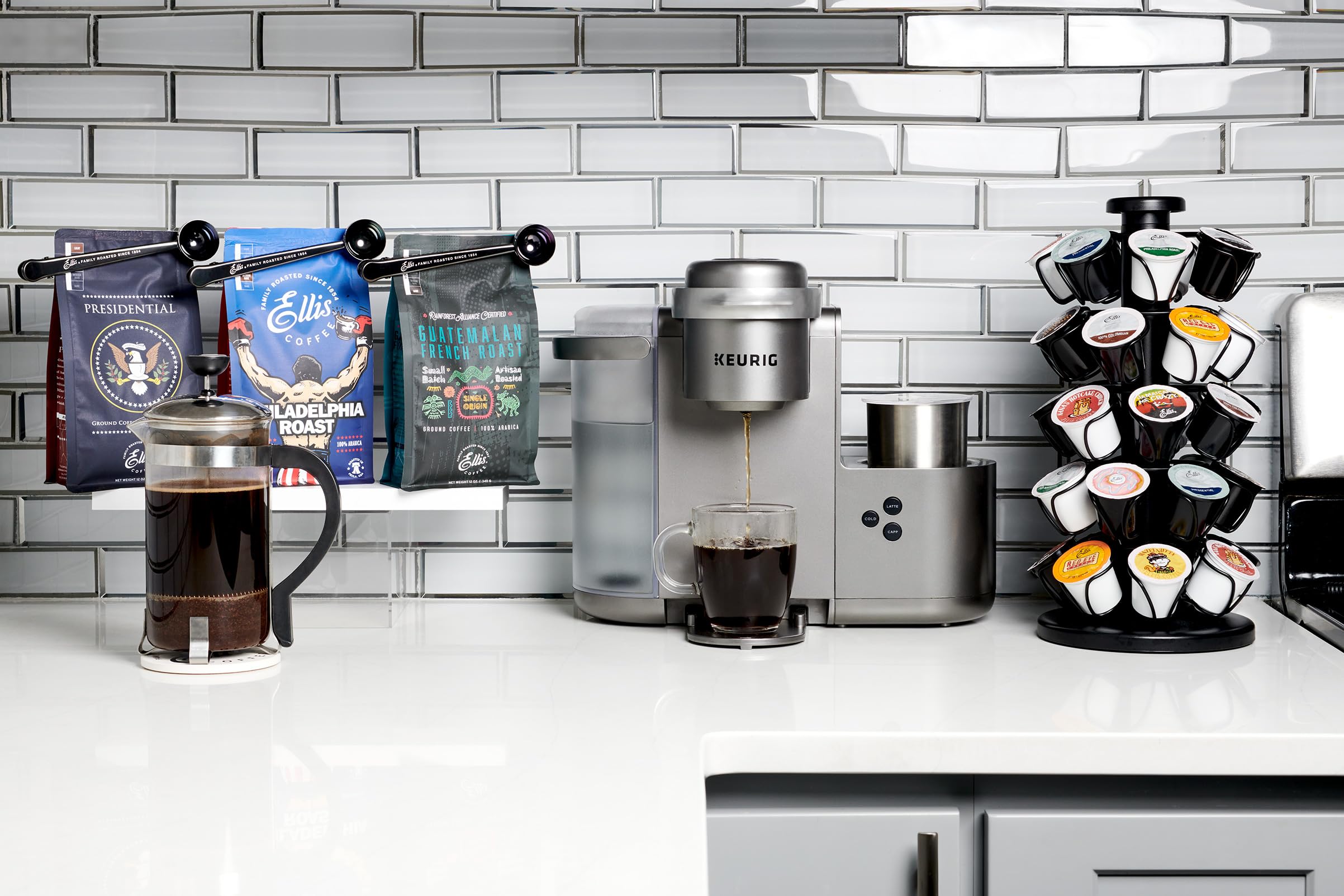 Ellis Coffee - French Vanilla Brulée - Single Serve Coffee Pods - For Use in Most K-cups and Keurig 2.0 Brewers - 24 Coffee Pods