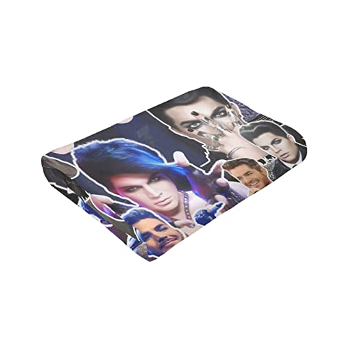 Blanket Adam Lambert Soft and Comfortable Warm Fleece Blanket for Sofa,Office Bed car Camp Couch Cozy Plush Throw Blankets Beach Blankets