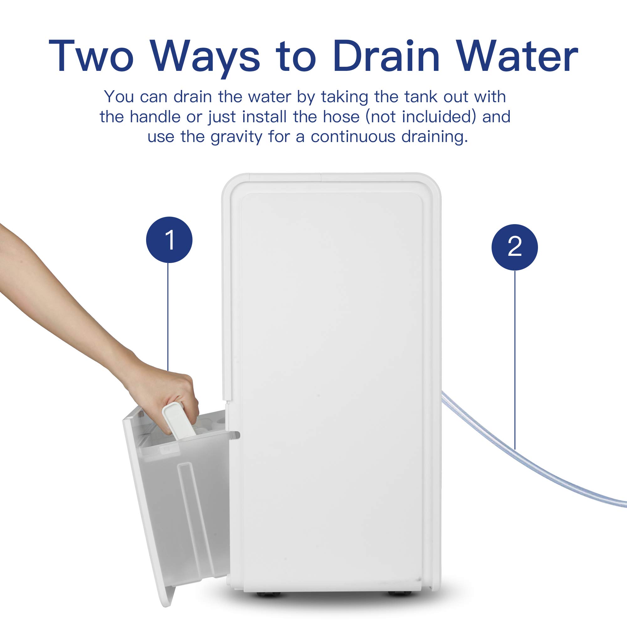 DELLA 3000 Sq. Ft Smart Dehumidifier WIFI, 35 Pint DOE (Previously 50 pint), 115V Energy Star Appliance, Ideal for Basements, Large & Medium Rooms, and Bathrooms