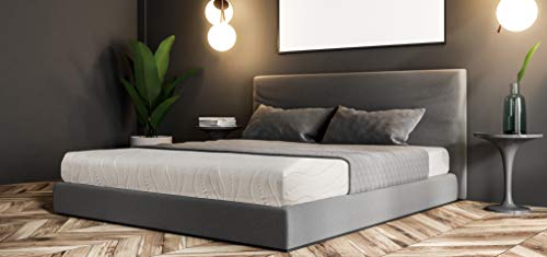 Irvine Home Collection 1500CK 8-inch Gel Memory Foam Mattress, California King, White