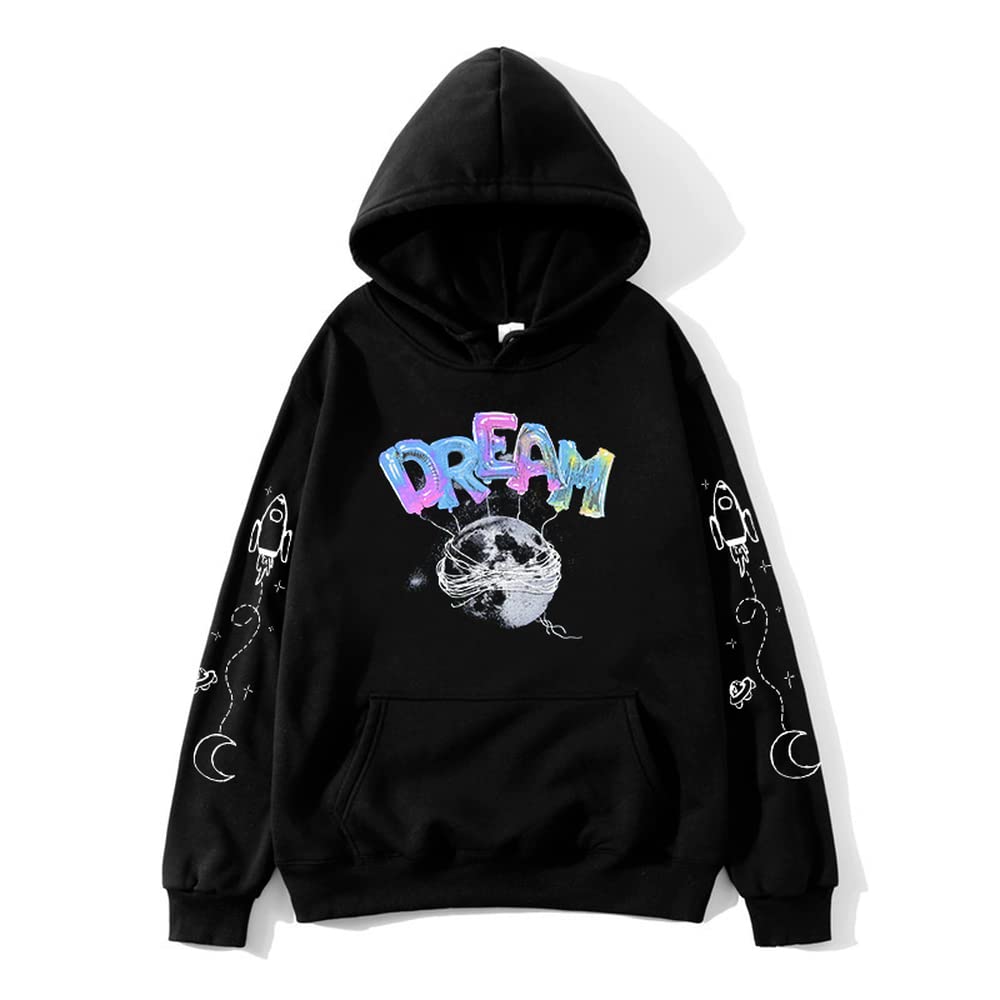WZSMHFT Dream 29 Million Merch Hoodie Men Women Dream Team SMP Sweatshirts Pullover New Tracksuit (Black,M)