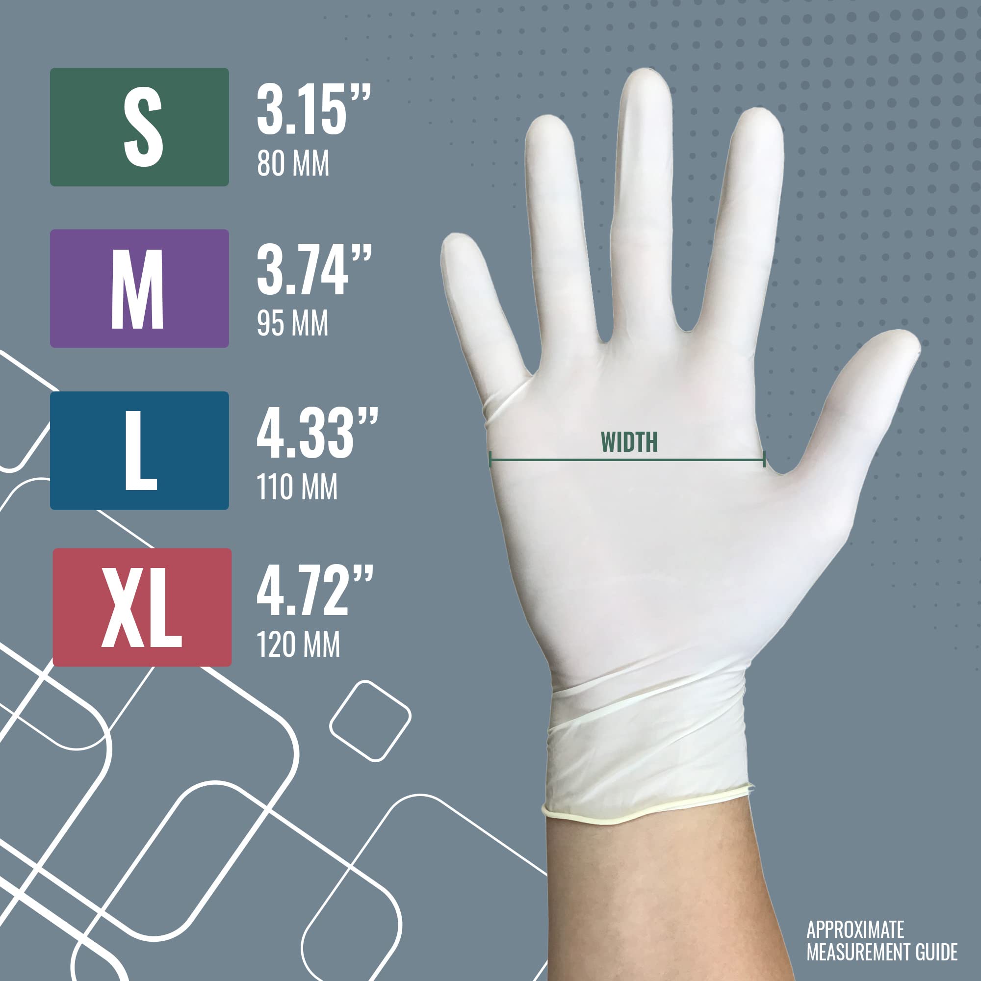 Reli. Latex Gloves, Small (110 Count) | Disposable | Powder-Free | White Gloves, Non-Sterile | All Purpose - Cleaning, Automotive, Cooking, Industrial, Laboratory | Single Use (Small)