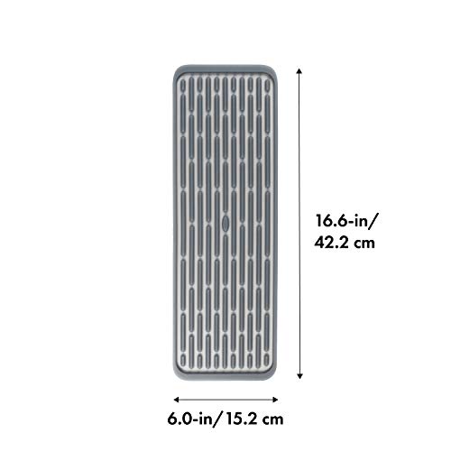 OXO Good Grips Silicone Stemware Drying Mat, Gray