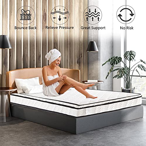 Memory Foam Mattress 8 inch Box Spring Mattress Medium Firm Mattresses for Cool Sleep & Pressure Relief(Twin XL)