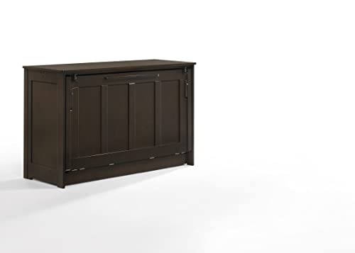 Night & Day Furniture Orion Murphy Cabinet with Mattress (Chocolate, Full)