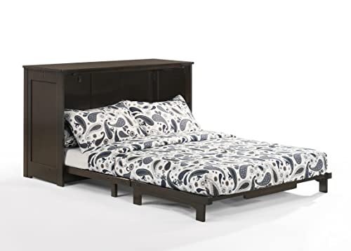 Night & Day Furniture Orion Murphy Cabinet with Mattress (Chocolate, Full)