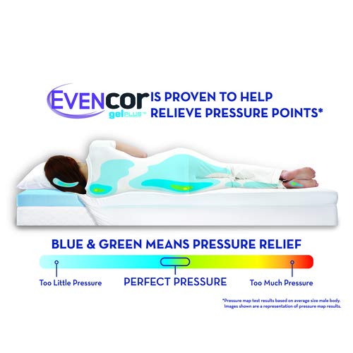 Novaform 3β EVENcor GelPlus Gel Memory Foam Mattress Topper with Cooling Cover - Full Size