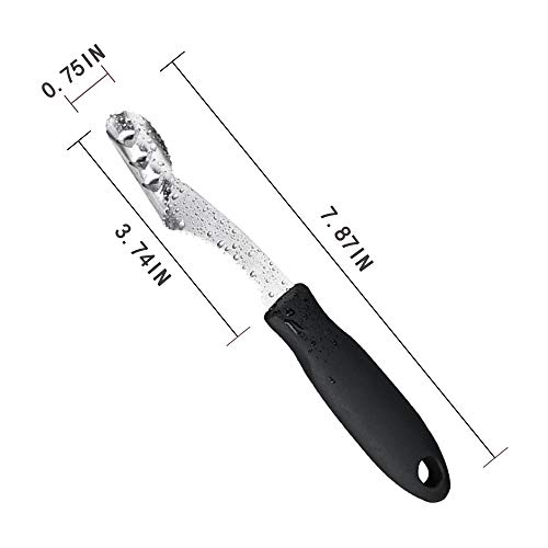 2PCS Jalapeno Pepper Corer, Stainless Steel Soft Grip Jalapeno Corer, Core Deseeder for Jalapenos, Chilis, Banana, Bell Peppers, Zucchini, Cucumber