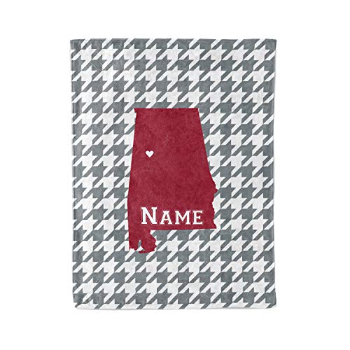 State Pride Series Alabama - Personalized Custom Fleece Blankets with Your Family Name - Tuscaloosa Edition