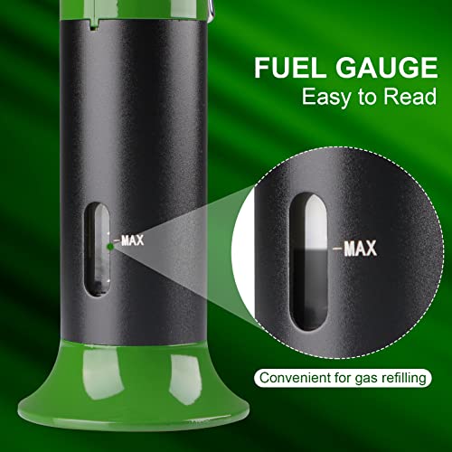 Koackl Butane Torch with Fuel Gauge, Refillable Kitchen Torch Lighter with Safety Lock and Adjustable Flame, One-handed Operation Blow Torch for Creme Brulee, BBQ(Butane Gas Is Not Included)