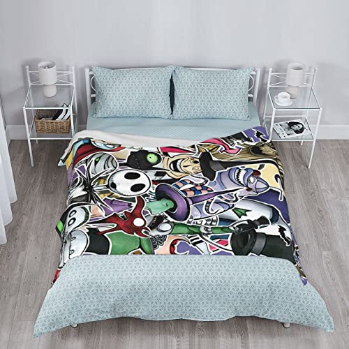 Throw Blanket Flannel Fleece Comfortable Blankets All Season Ultra Soft Throws for Bed Couch Sofa 40X50 inch