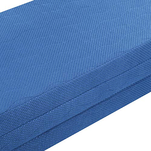 Sleeplace SVC04TM02F 4 inch Tri Folding Topper,Blue,Full