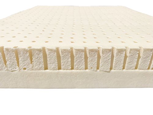 OrganicTextiles Organic Latex Mattress Topper, Queen Size 3" Inch, GOLS Certified, Dual Firmness: Soft and Firm Sides for Comfort, Premium Organic Cotton Cover Protector for Extended Durability,…