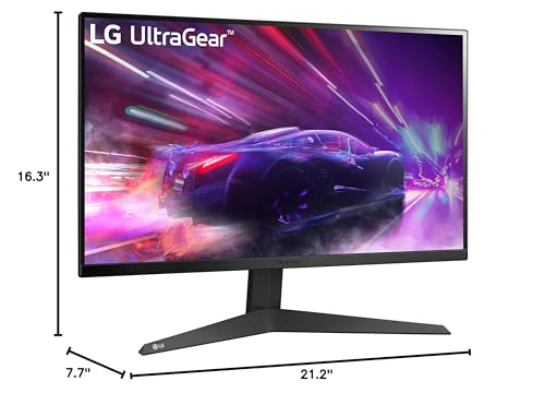 LG 24GQ50F-B 24-Inch Class Full HD (1920 x 1080) Ultragear Gaming Monitor with 165Hz Refresh Rate and 1ms MBR, AMD FreeSync Premium and 3-Side Virtually Borderless Design,Black