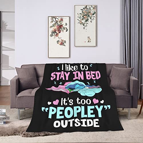 MANMAT Cartoon Throw Blanket Lightweight Cozy Couch Bed Super Soft and Warm Flannel Fleece Microfiber Throws Blankets for All Seasons 50''x40''