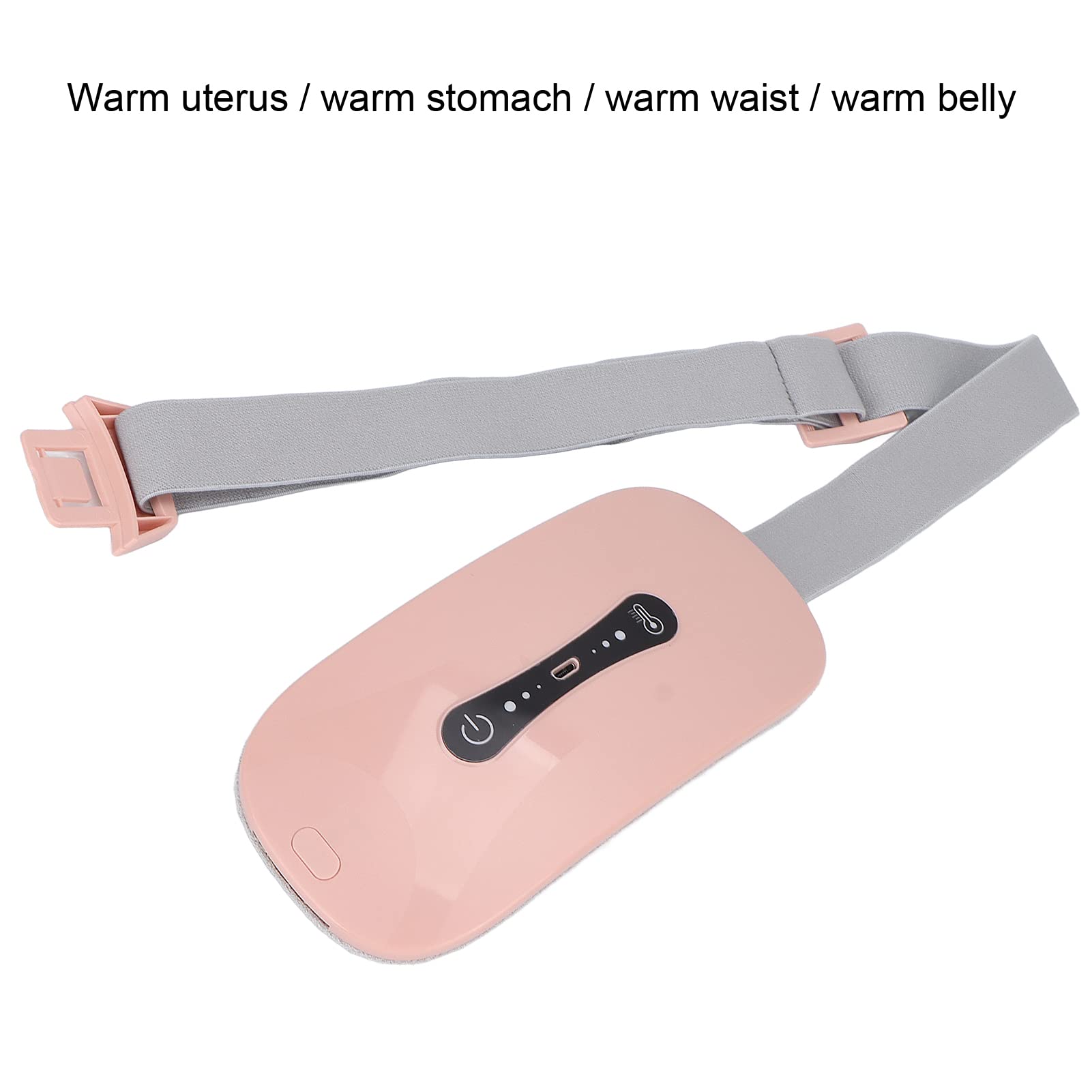 3 Gears Electric Menstrual Heating Pad, Adjustable Cramp Heating Belt Waist Support Heating Belt for Period Pain Relief Cramps Belly Lumbar()