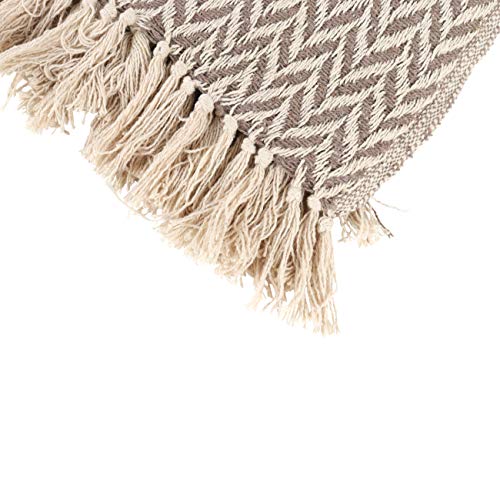Arkwright Common Ground Pattern Throw Blankets - (Pack of 12) All Season Reversible Cotton Luxury Hotel Quality, Soft and Warm, Sundry Blankets for Bed, Camping, Sofa Chair, 50 x 70 in, Chevron