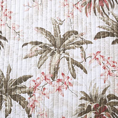 Tommy Bahama - Daybed Set, Cotton Bedding with Matching Shams & Pillow Cover, Lightweight Home Decor for All Seasons (Bonny Cove Beige, Daybed)