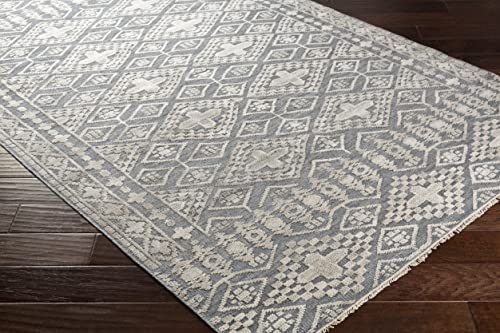Mark&Day Area Rugs, 8x10 Haalweide Traditional Medium Gray Area Rug, Grey Cream Carpet for Living Room, Bedroom or Kitchen (8' x 10')