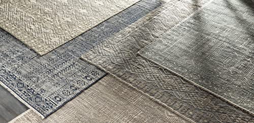 Mark&Day Area Rugs, 8x10 Haalweide Traditional Medium Gray Area Rug, Grey Cream Carpet for Living Room, Bedroom or Kitchen (8' x 10')