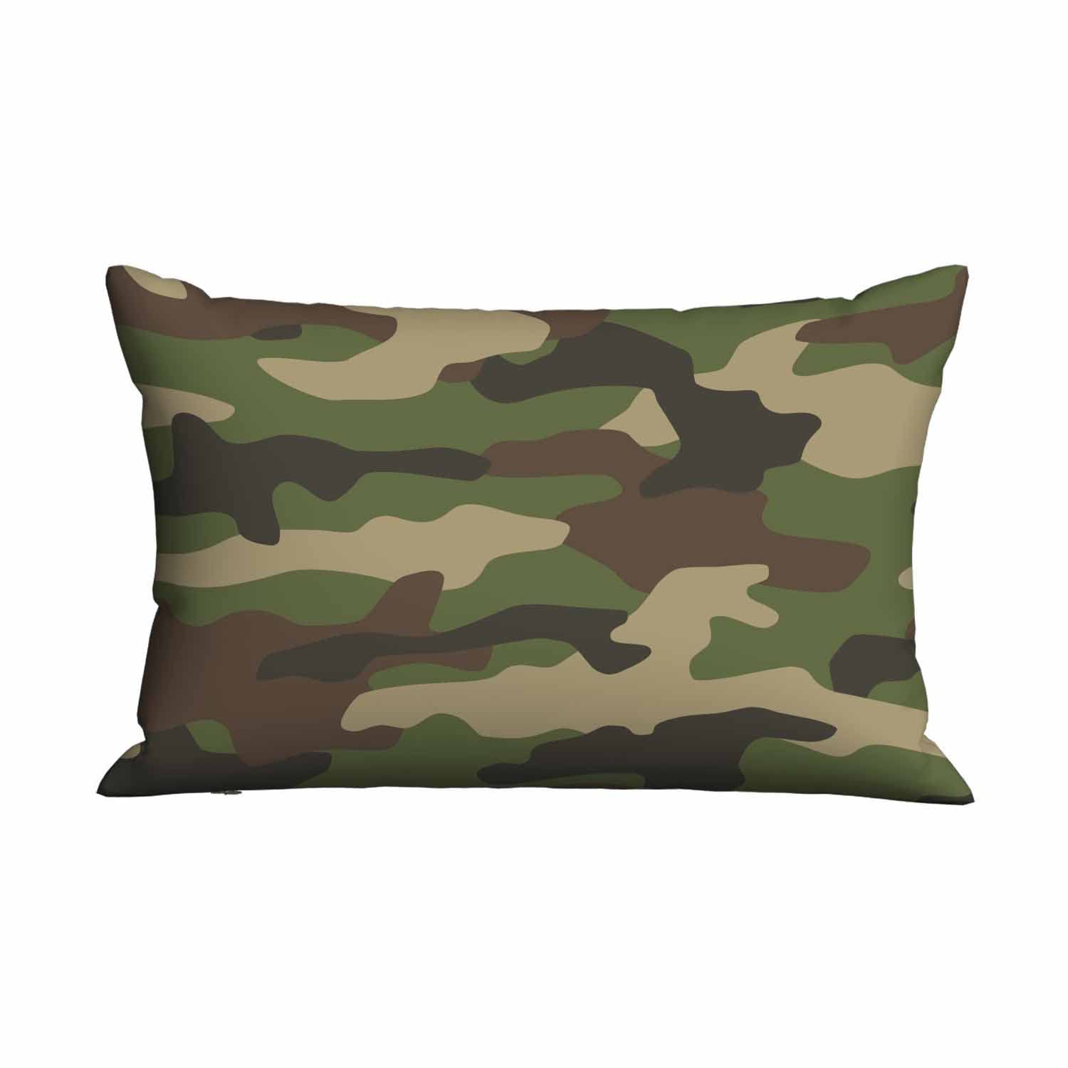 Mugod Home Decor Pillow Cases Green Brown Camouflage,Standard Throw Cushion Cover for Bed Couch Sofa Office Decor 20x30 Inches