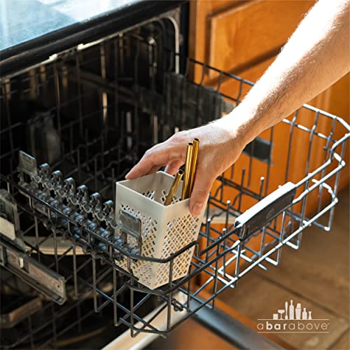 A Bar Above Dishwasher Basket β Plastic Straw Basket to Wash Reusable Straws, Cocktail Picks, & Small Items β Home & Commercial Kitchen Accessories