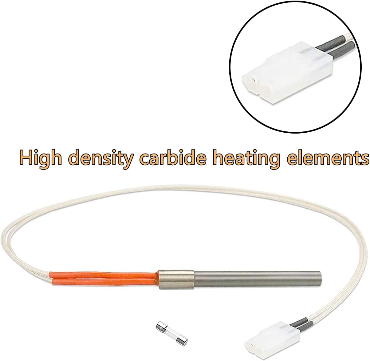 Auger Motor, Grill Induction Fan, Fire Burn Pot and Hot Rod Ignitor Kit,BBQ Grill Replacement kit for Pit Boss and Traeger Wood Pellet Grill Parts,with Screws and Fuse