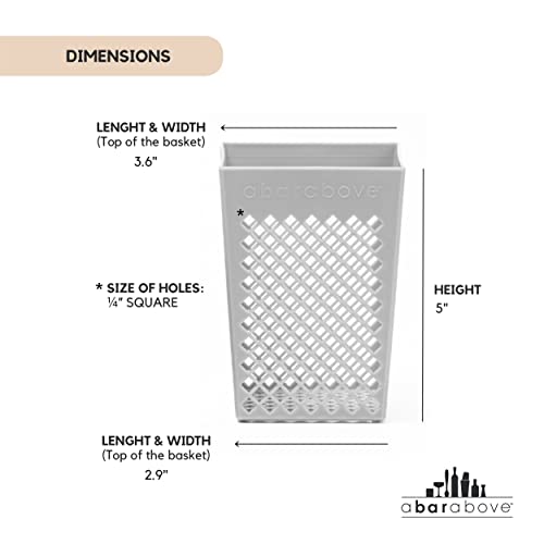 A Bar Above Dishwasher Basket β Plastic Straw Basket to Wash Reusable Straws, Cocktail Picks, & Small Items β Home & Commercial Kitchen Accessories