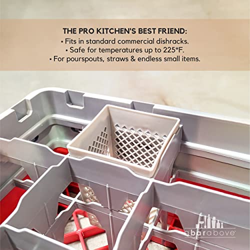 A Bar Above Dishwasher Basket β Plastic Straw Basket to Wash Reusable Straws, Cocktail Picks, & Small Items β Home & Commercial Kitchen Accessories