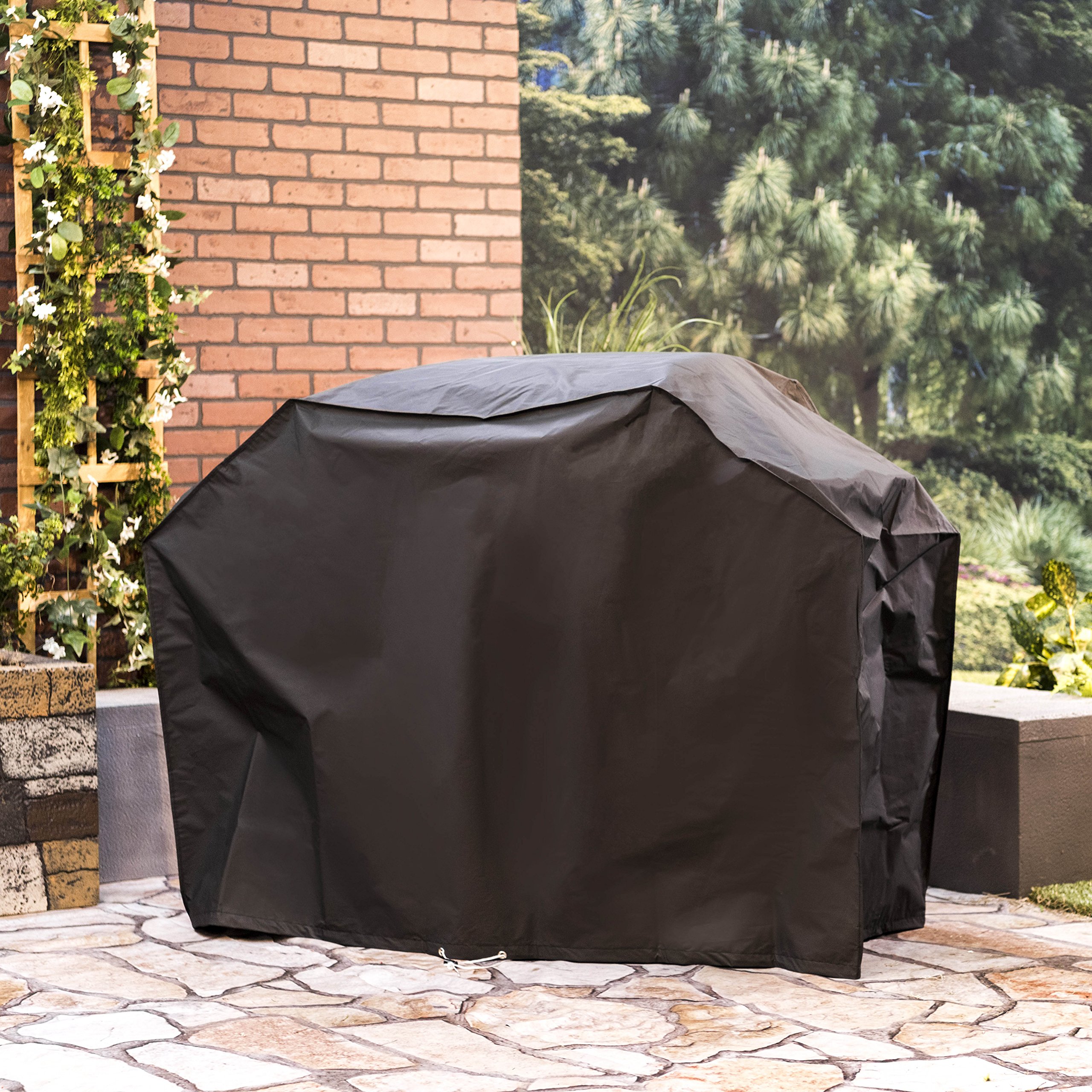 Char-Broil 463352521 Performance 4-Burner Cart Style Liquid Propane Gas Grill, Stainless Steel & 3-4 Burner Large Basic Grill Cover