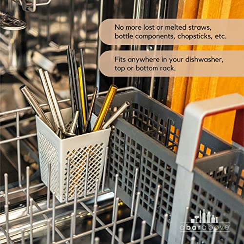 A Bar Above Dishwasher Basket β Plastic Straw Basket to Wash Reusable Straws, Cocktail Picks, & Small Items β Home & Commercial Kitchen Accessories