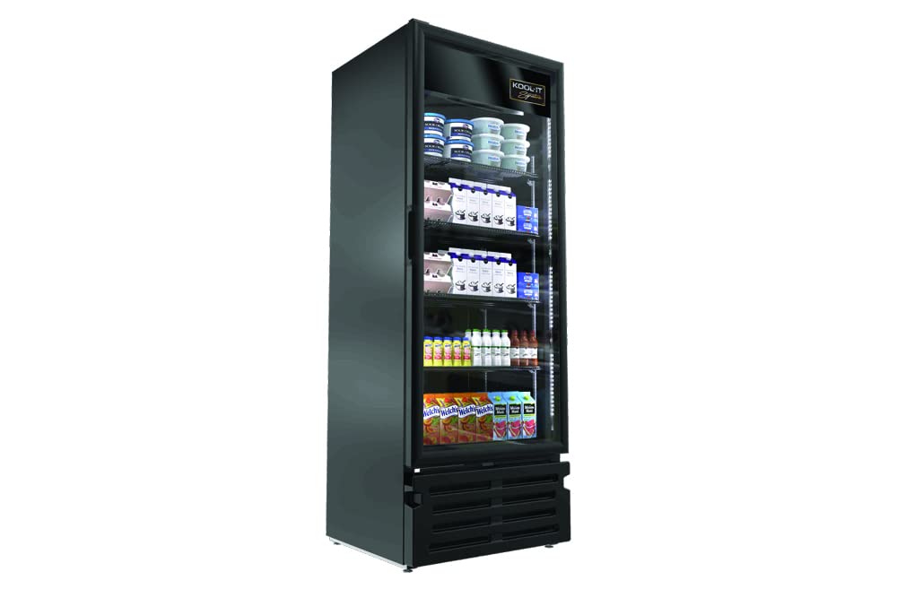 Kool-It Signature MVP LX-24RB Merchandiser Refrigerator, 19.2 cu. ft. (1) Swing Glass Door hinged on right | Black
