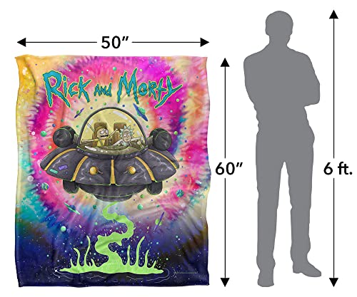 Rick and Morty Blanket, 50"x60" Spacial Breakthrough Silky Touch Super Soft Throw Blanket