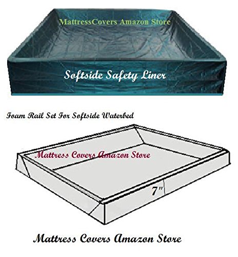 Softside Waterbed Mattress with Organic Bamboo Cover and 95% Waveless (King 76 x 80)