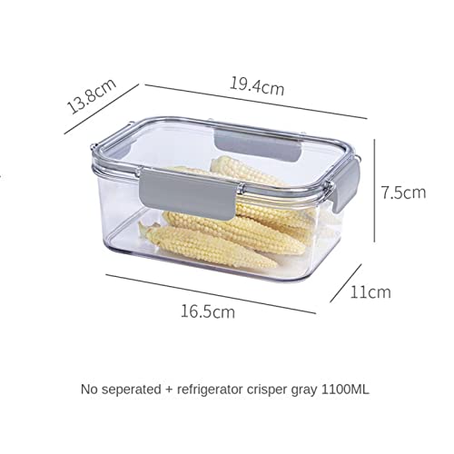 NA Crisper Set Refrigerator Special Food Frozen Sealed Storage Box Plastic Stackable bento Box Lunch Box with lid Suitable for Barbecue Outdoor Food Carrying
