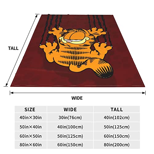 Cartoon Cat Flannel Throw Blanket Luxury Warm Blanket for Sofa Bed Room Decor Car Bed Camping (G1, 40"x50")