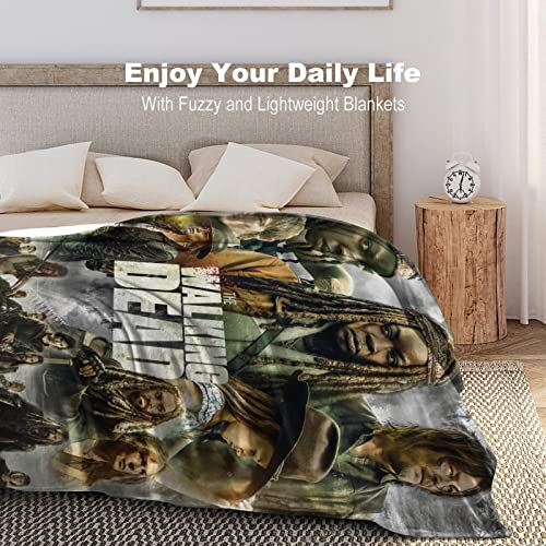 Landosps Nice The Apocalyptic Walking Horror Drama Dead Throw Blanket, Plush Microfiber Halloween Blankets and Throws for Bed, Weighted Air Condition Blanket 40"*50" (100 * 130cm)